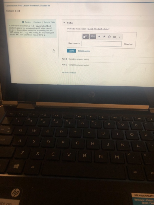 Solved pest ecture: Post Lecture Homework Chapter Problem | Chegg.com