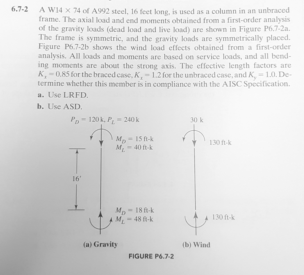 Solved Architectural or Structural Engineering problem: | Chegg.com