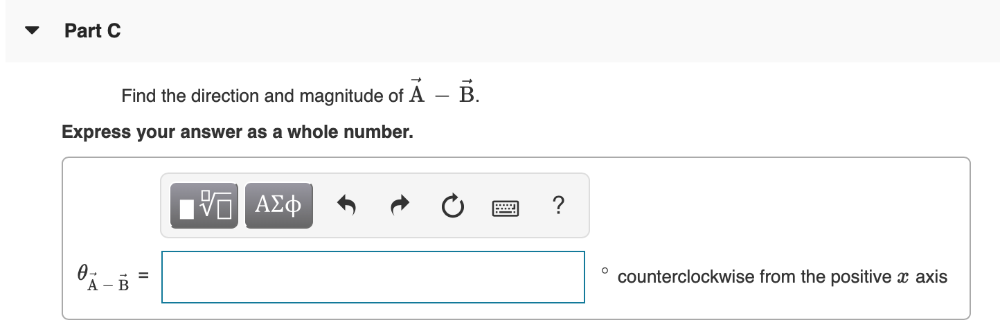 Solved Vector A points in the negative y direction and has a | Chegg.com
