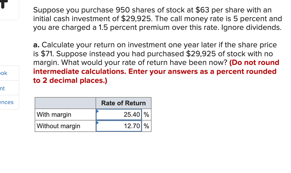 Solved Suppose you purchase 950 shares of stock at $63 per | Chegg.com