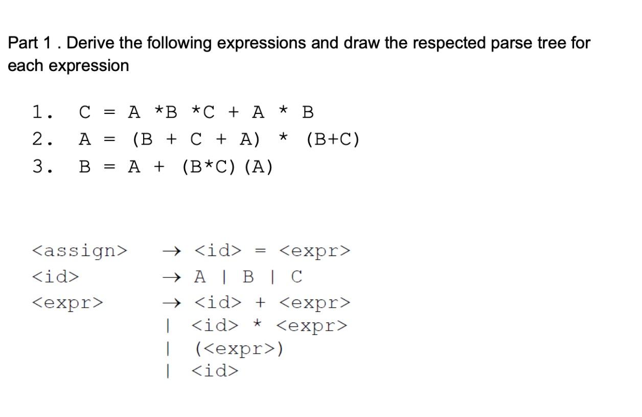 Solved Part 1 . Derive the following expressions and draw | Chegg.com