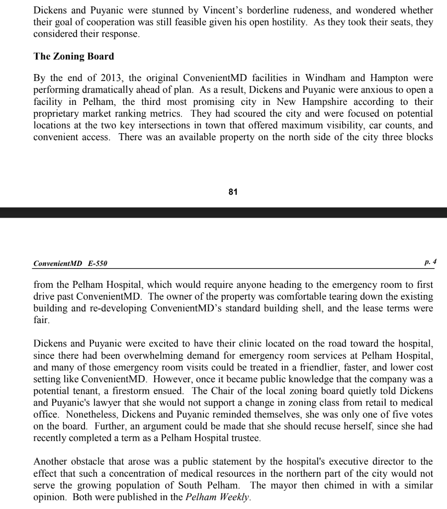 CONVENIENTMD Gareth Dickens and Max Puyanic met in | Chegg.com