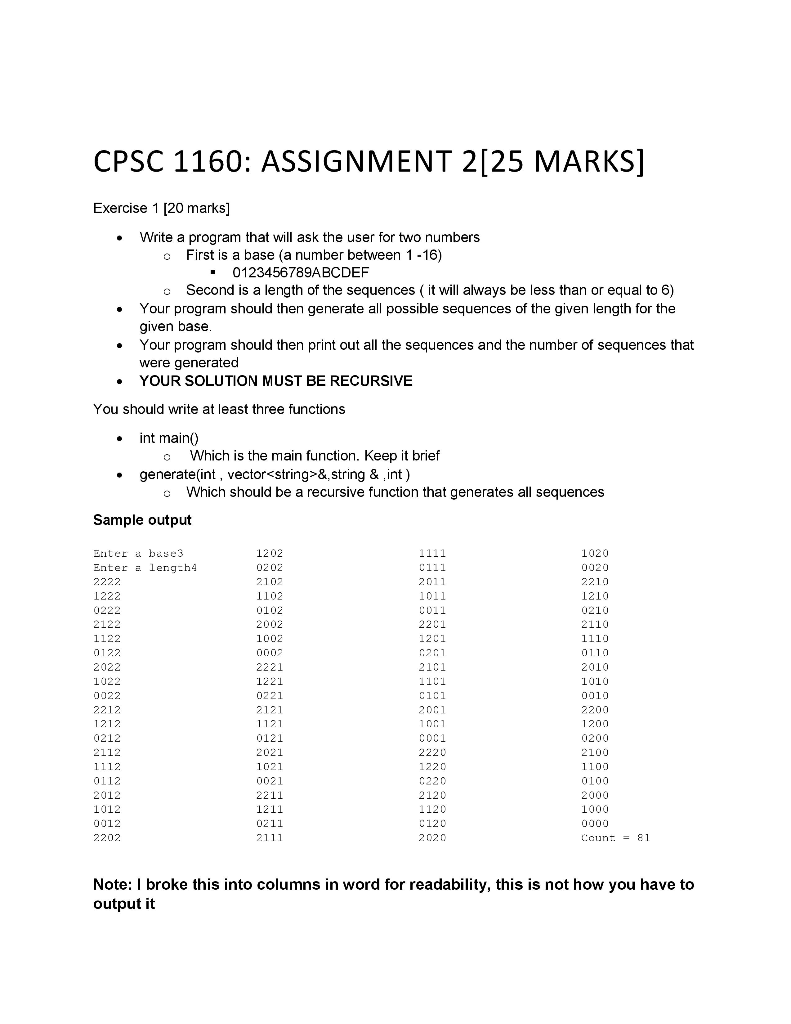 Solved Please help me solve this problem with c++ | Chegg.com