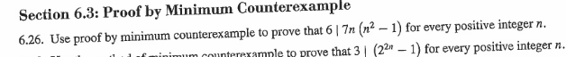 Section 63 Proof By Minimum Counterexample 626 