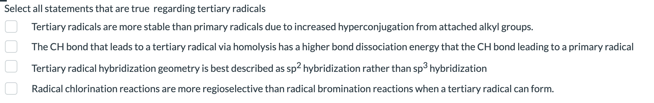 Solved Select all statements that are true regarding | Chegg.com