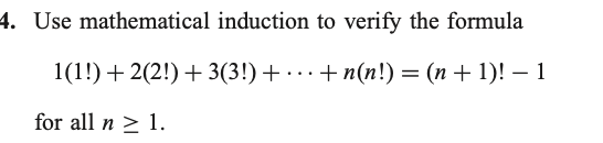 Solved Use mathematical induction to verify the formula | Chegg.com