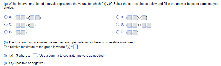 Solved QUESTION 8: Use the graph of f to determine each of | Chegg.com