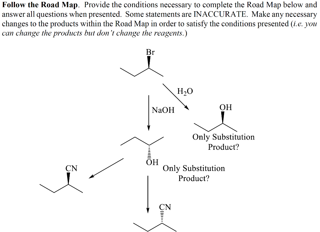 Solved Follow the Road Map. Provide the conditions necessary | Chegg.com