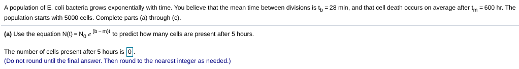 Solved This is an example below of all the parts that need | Chegg.com