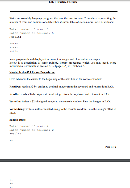 Solved Write an assembly language program that ask the user | Chegg.com