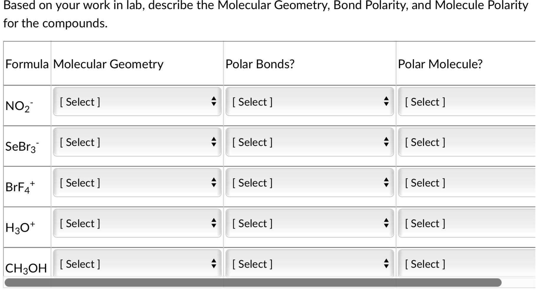 Solved Based on your work in lab, describe the Molecular | Chegg.com
