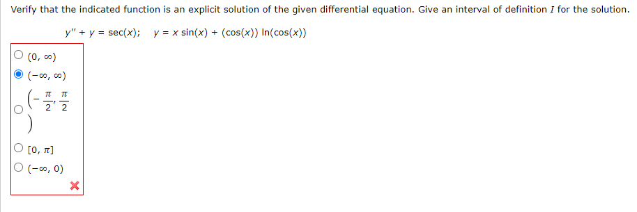 Solved Verify that the indicated function is an explicit | Chegg.com