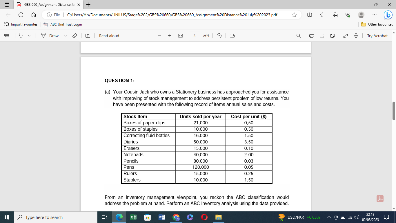 Solved GBS 660_Assignment Distance J File | | Chegg.com