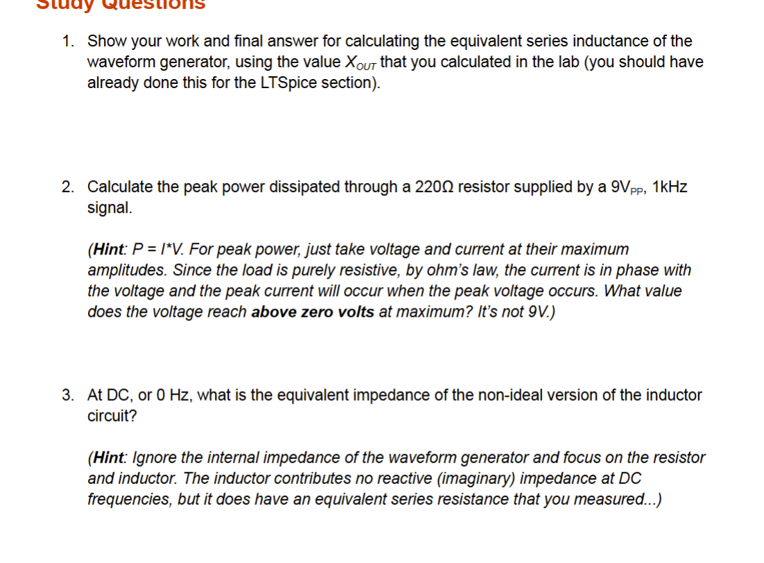 Solved 3. ﻿At DC , ﻿or OHz , ﻿what is the equivalent | Chegg.com