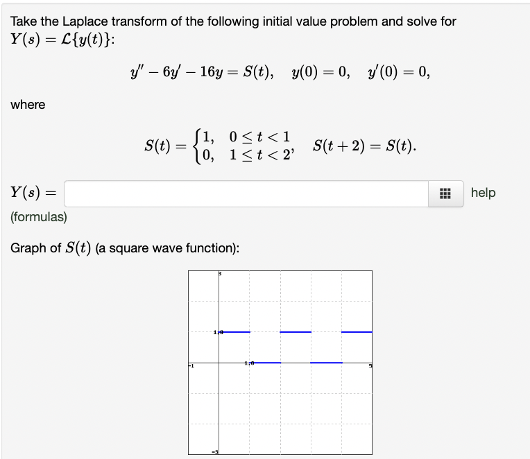 Solved Take the Laplace transform of the following initial | Chegg.com