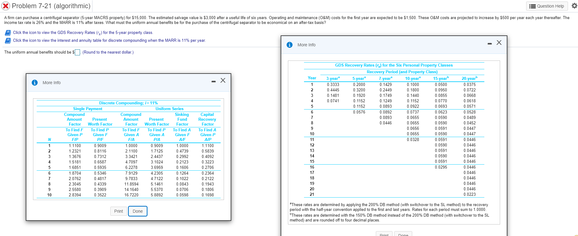 Solved Problem 7-21 (algorithmic) s Question Help A firm can | Chegg.com