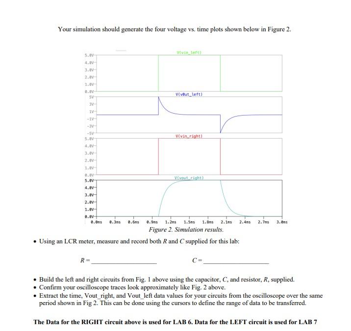 Solved Time-domain Circuit Analysis Instructions for LAB 6 | Chegg.com