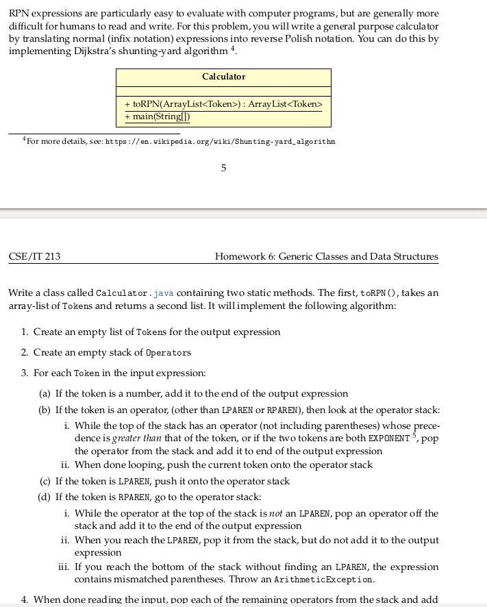 RPN expressions are particularly easy to evaluate | Chegg.com
