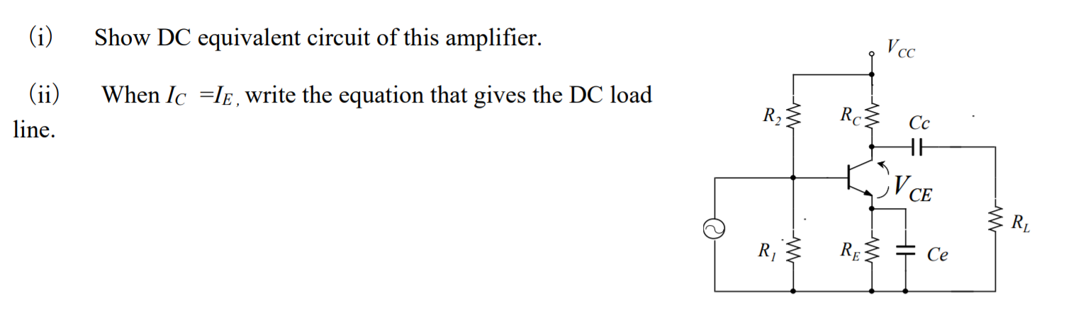 Solved Fig. 2 shows the Common Emitter (CE) Amplifier | Chegg.com