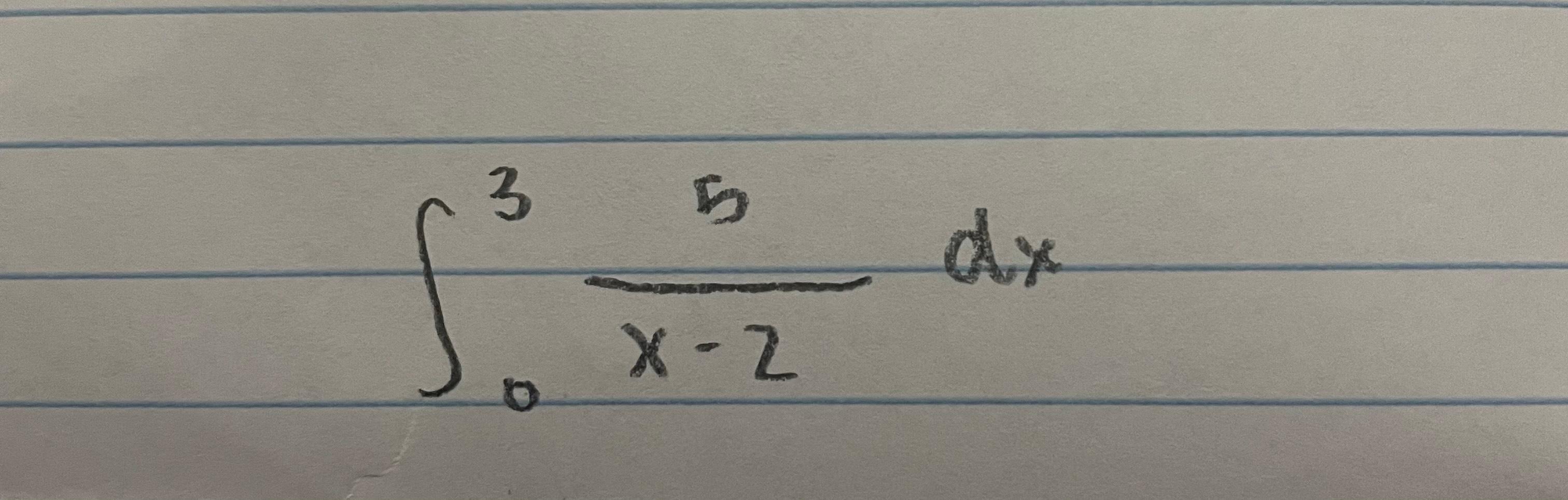 Solved ∫03x−25dx | Chegg.com