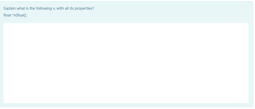 Solved Explain what is the following v, with all its | Chegg.com