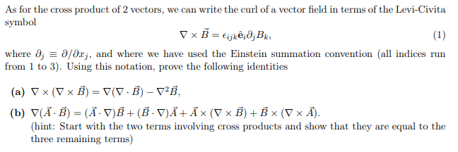 Solved As for the cross product of 2 vectors, we can write | Chegg.com