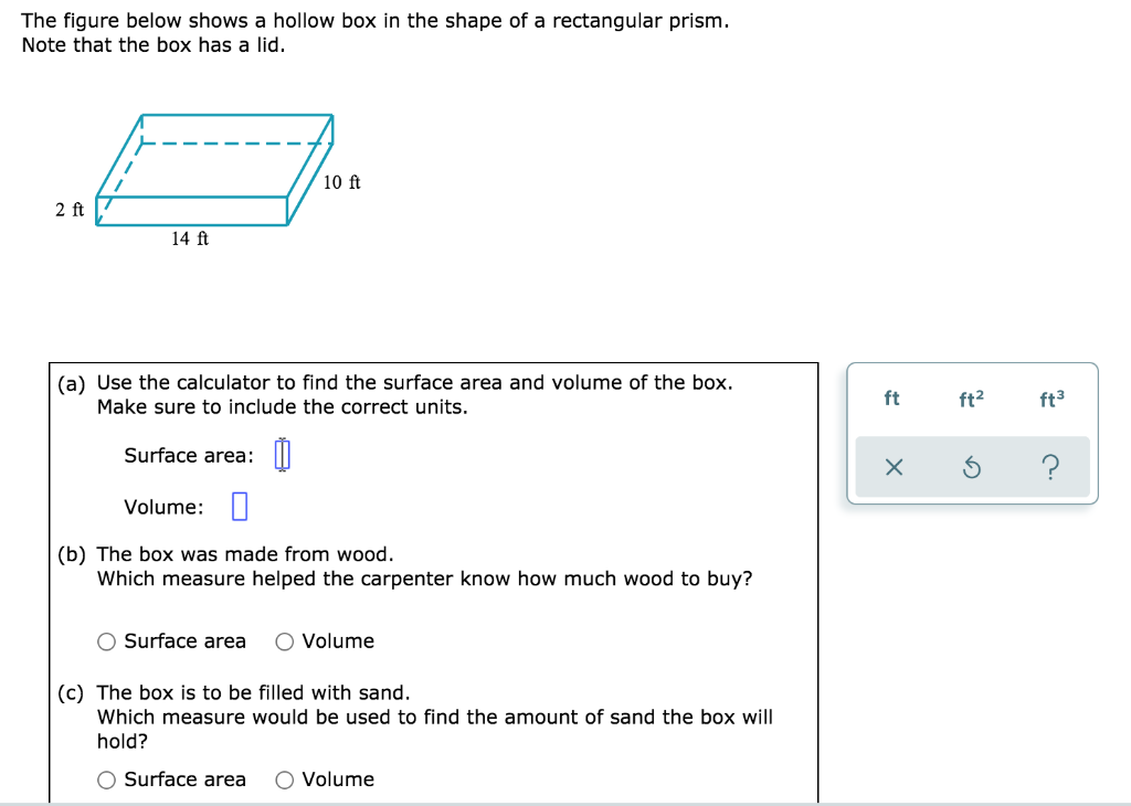 Solved The figure below shows a hollow box in the shape of a | Chegg.com