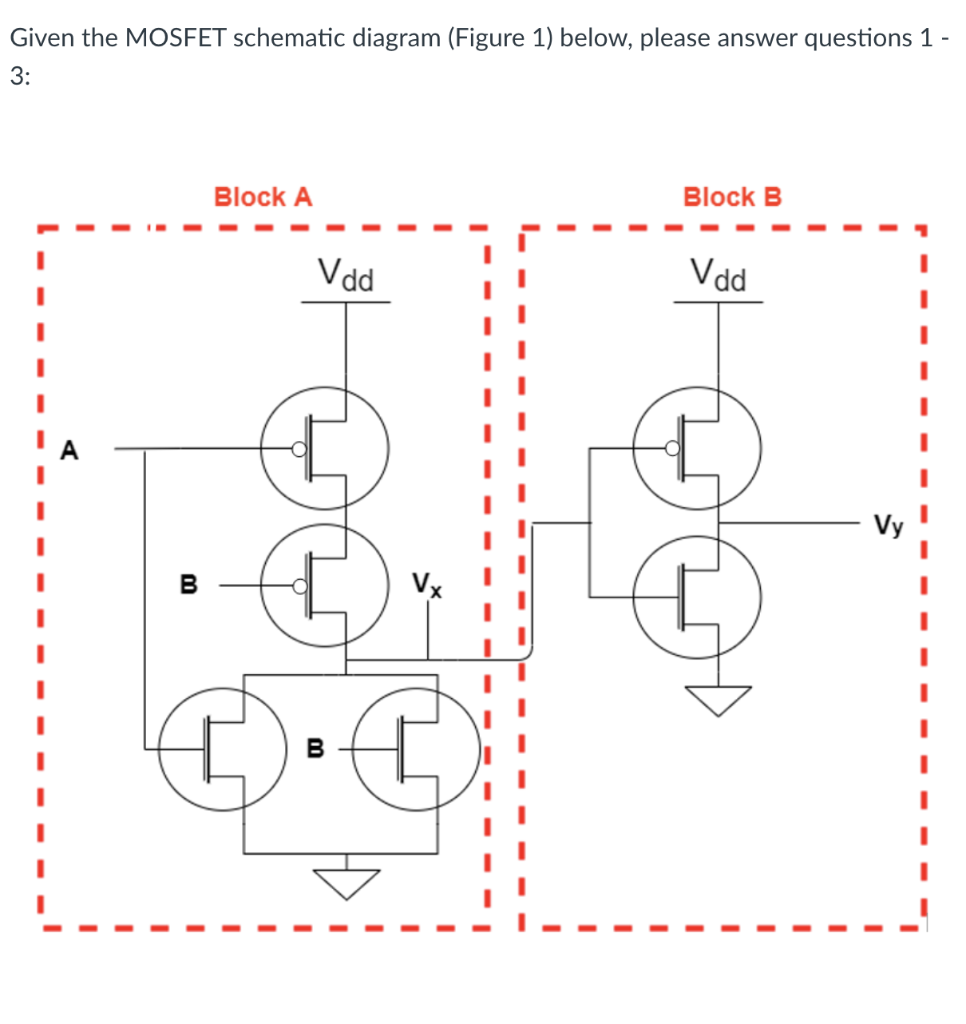 Solved Given the MOSFET schematic diagram (Figure 1) below, | Chegg.com
