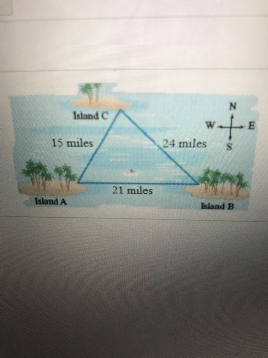 Solved the diagram shows three islands in a bay. You rent a | Chegg.com