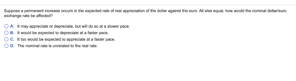 Solved Suppose a permanent increase occurs in the expected | Chegg.com