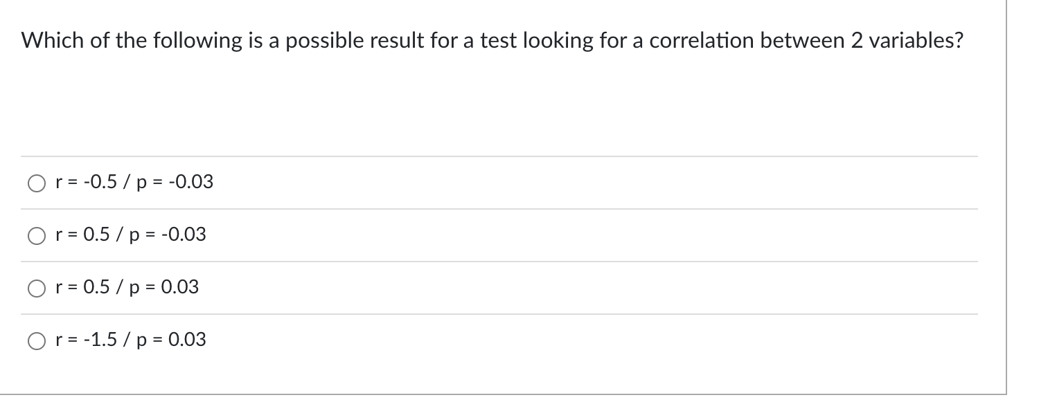 Solved Which of the following is a possible result for a | Chegg.com
