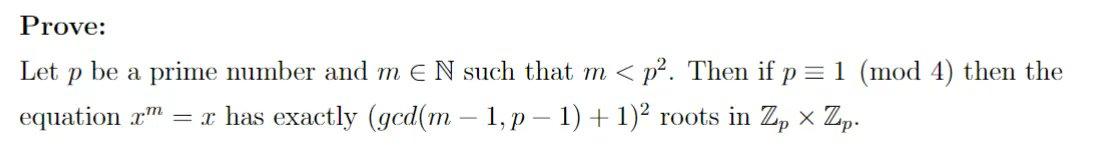 Solved Prove: Let P be a prime number and meN such that m | Chegg.com