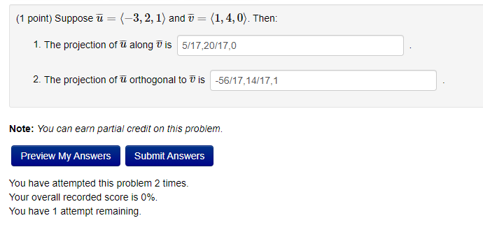Solved (1 point) In each part, find the two unit vectors | Chegg.com