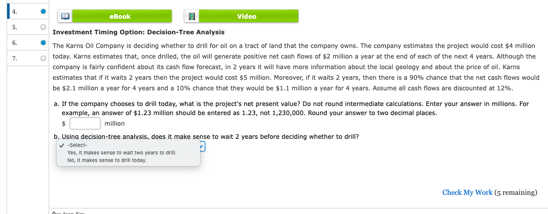 Investment Timing Option: Decision-Tree Analysis be | Chegg.com