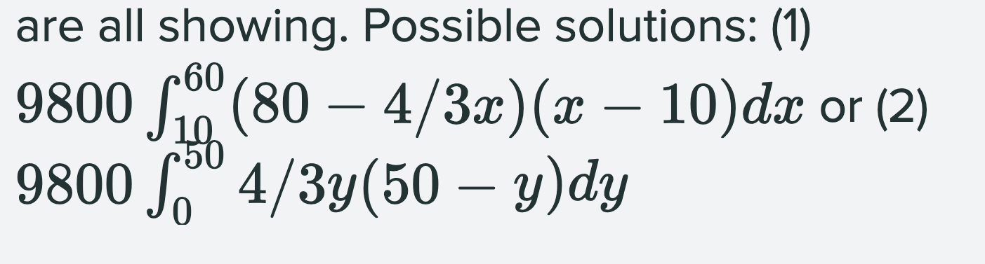 Solved This is the solution, but can you explain to me how | Chegg.com