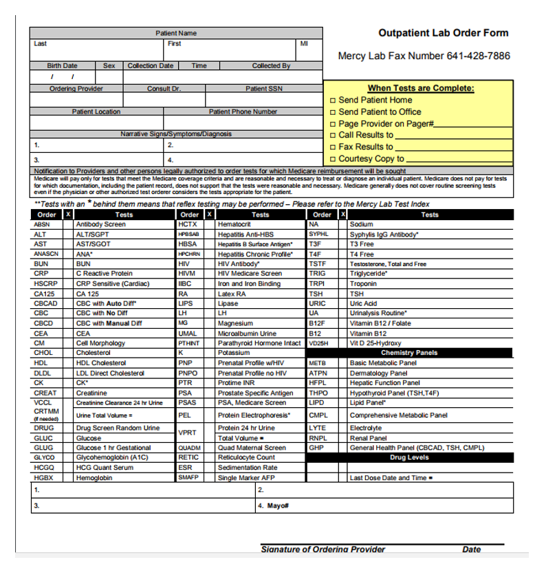 This form below will be a Entity Lab Results | Chegg.com