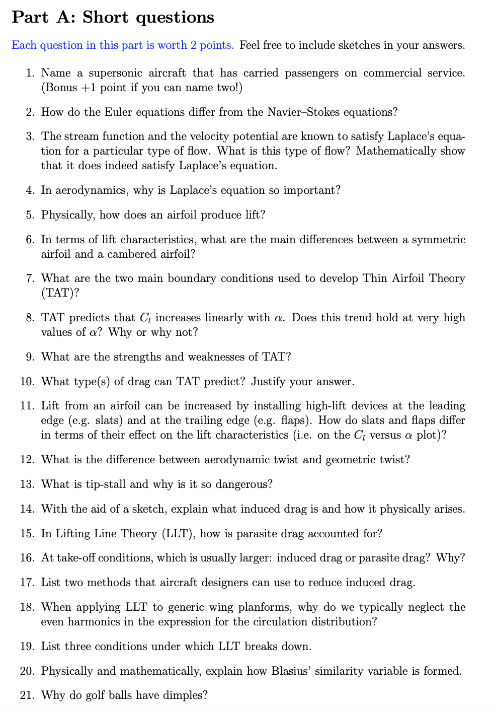 Solved Part A: Short questions Each question in this part is | Chegg.com