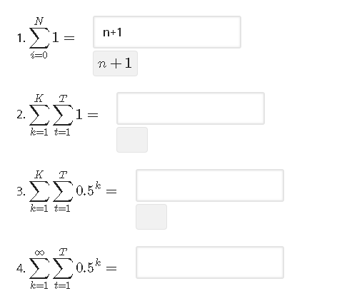 Solved Summation Notation Compute The Following Sums Enter