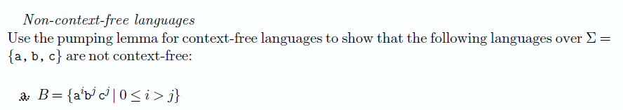 Solved Non-context-free languages Use the pumping lemma for | Chegg.com Solved Non-context-free languages Use the pumping lemma for | Chegg.com