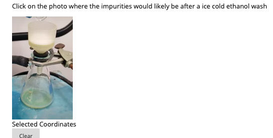 Solved Click on the photo where the impurities would likely | Chegg.com