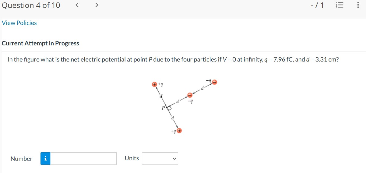 Solved Question 4 of 10View PoliciesCurrent Attempt in | Chegg.com