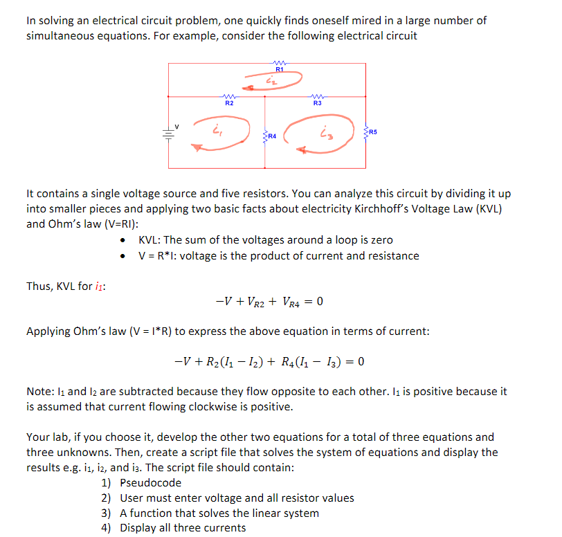 Solved In solving an electrical circuit problem, one quickly | Chegg.com