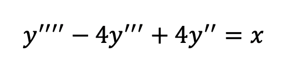 Solved Solve the following fourth order linear differential | Chegg.com