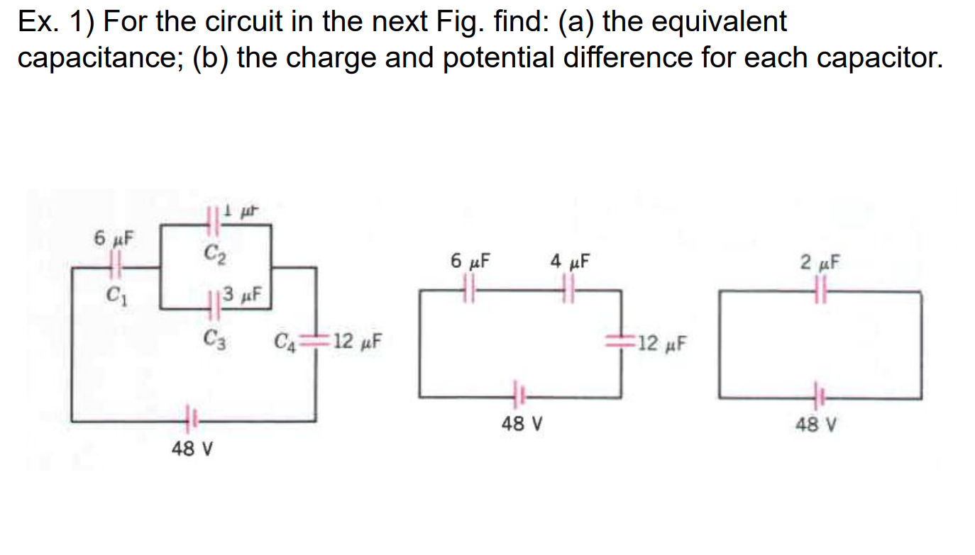 Solved Ex. 1) ﻿For the circuit in the next Fig. find: (a) | Chegg.com