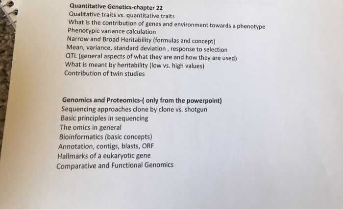 Solved Quantitative Genetics-chapter 22 Qualitative traits | Chegg.com