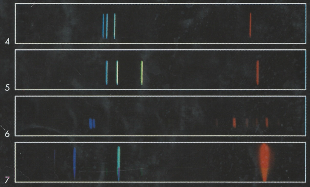 Solved nanometers 405 440 544 579 Continuous Spectrum 2 3 | Chegg.com