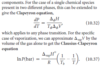 Solved 10.42 Estimate the triple point of H2O using the | Chegg.com