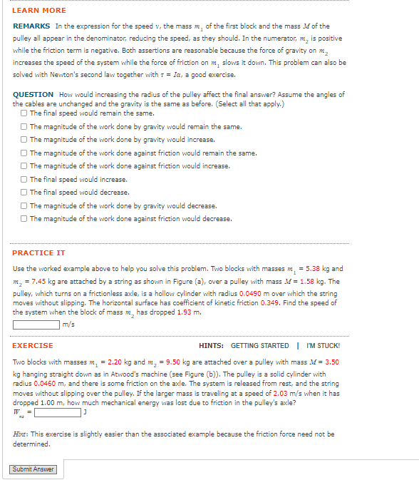 [Solved]: LEARN MORE REMARKS In the expression for the spe