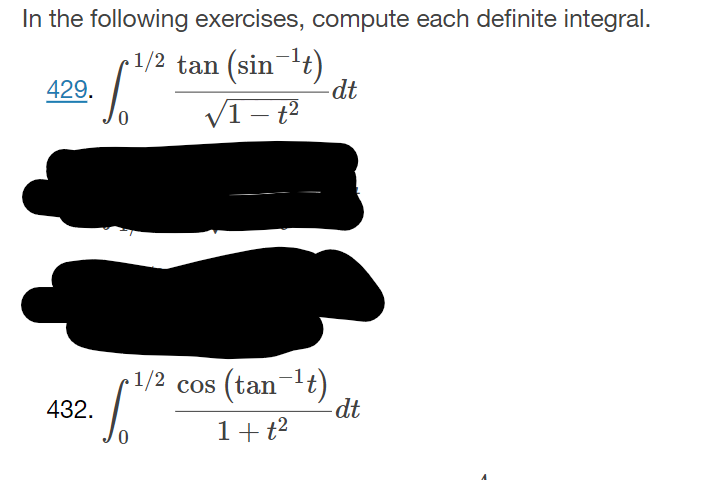 Solved In the following exercises, compute each definite | Chegg.com