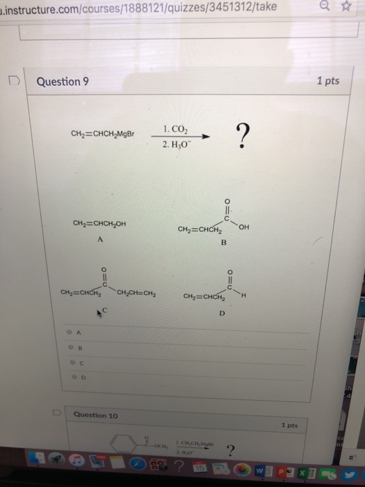 Solved O D 1 pts Question 8 Which of the following reagents | Chegg.com Solved O D 1 pts Question 8 Which of the following reagents | Chegg.com